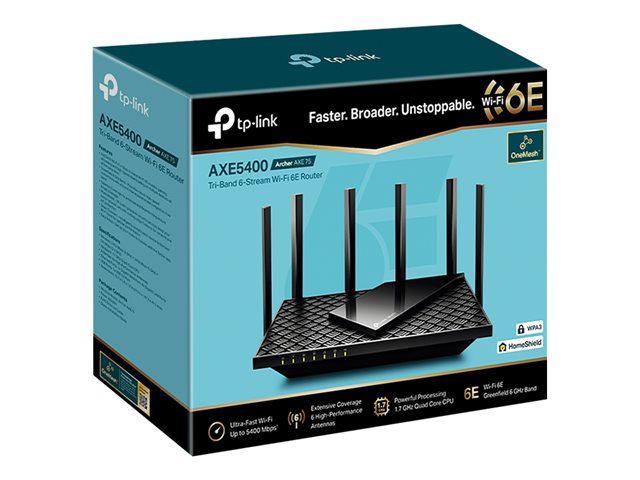 TP-Link Archer AXE75 AX5400 Tri-Band Wi-Fi 6E Router Speed - Electroideas